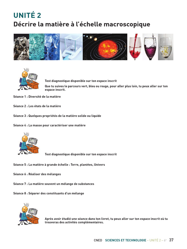 Unité 2: Décrire La Matière À L'échelle Macroscopique | PDF