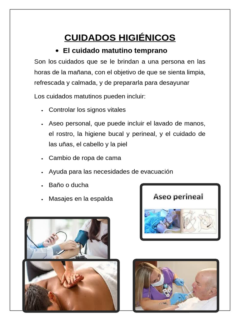 Cuidados Higiénicos | PDF