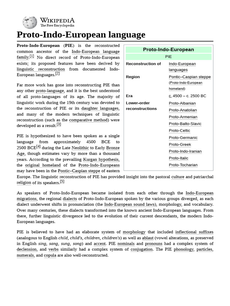 Proto-Indo-European_language | PDF