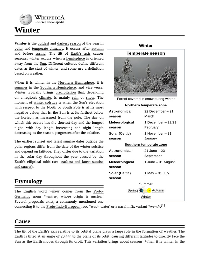 Winter | PDF