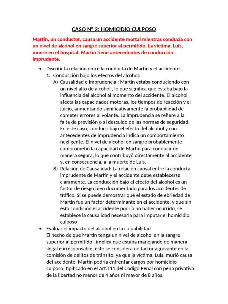 RESOLUCION DE CASO 2 | PDF