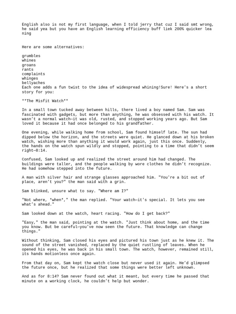 English Also Is Not My First Langua | PDF