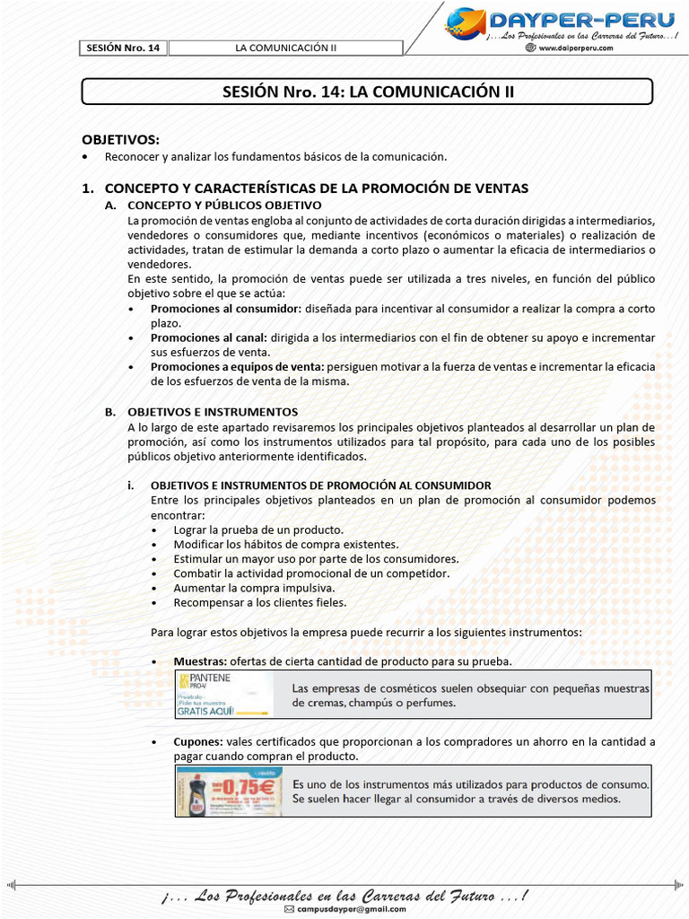 S14 - La Comunicacion II | PDF | Business | Producto (Negocio)
