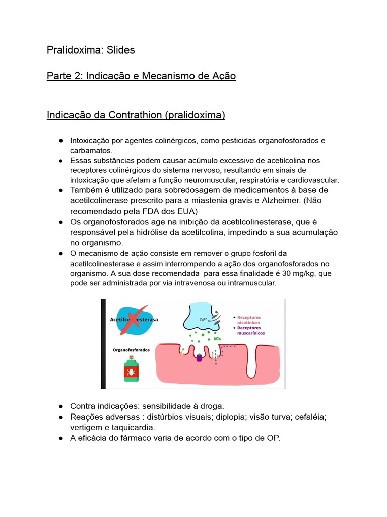 Pralidoxima - Slides | PDF
