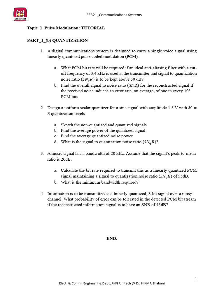 (B) Quantization | PDF
