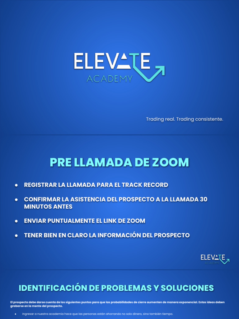 Script Ventas - Elevate Academy (Oficial) | PDF