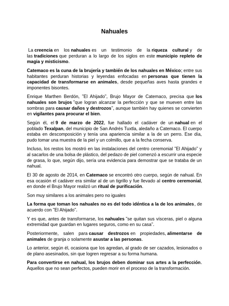 Nahuales | PDF