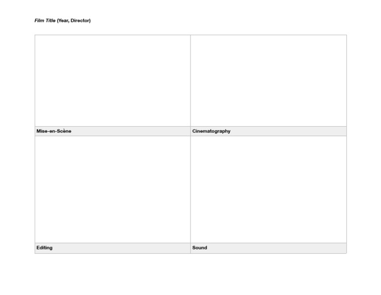 Viewing Notes Template PDF | PDF