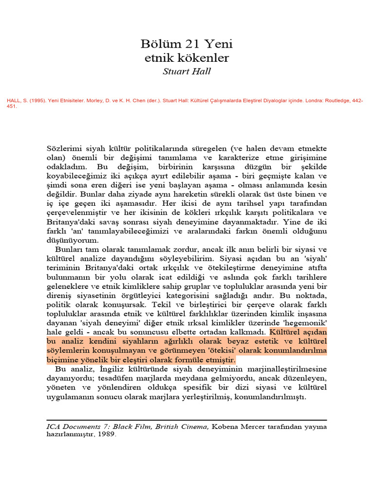 Critical Dialogues in Cultural Studies TR | PDF