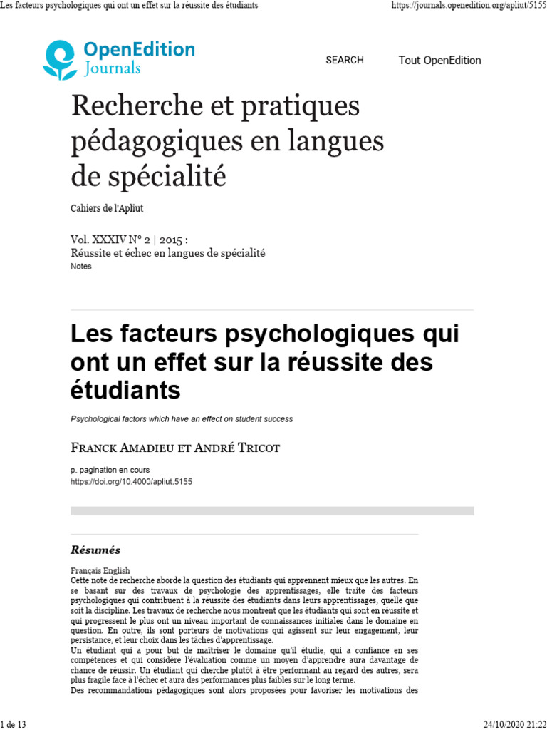 Les Facteurs | PDF