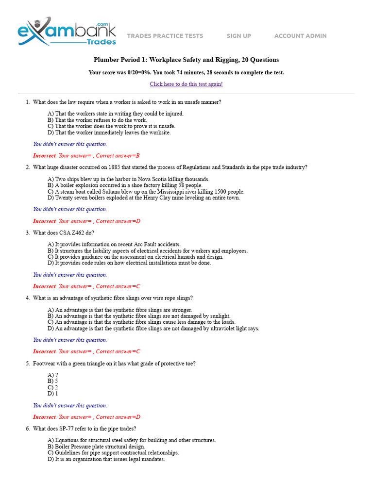 ExamBank Login: Safe 20:02 Q | PDF