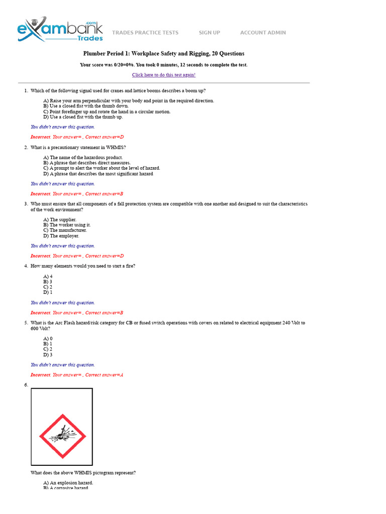 ExamBank Login:safe 20 Q | PDF