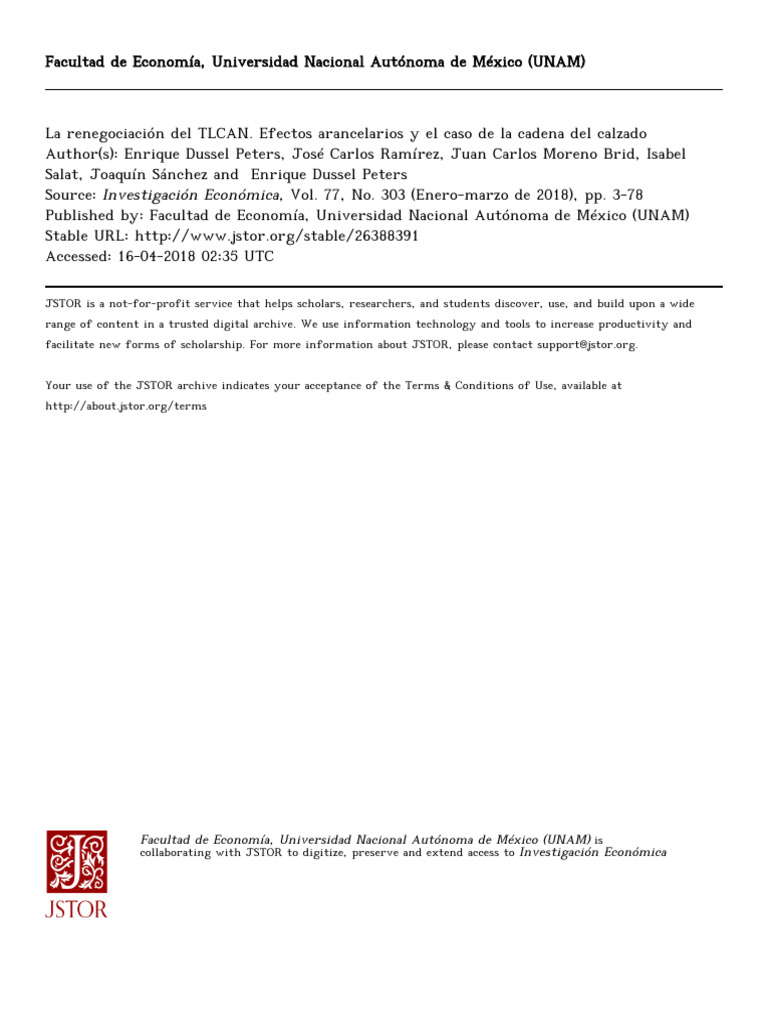 Renegociación TLCAN | PDF