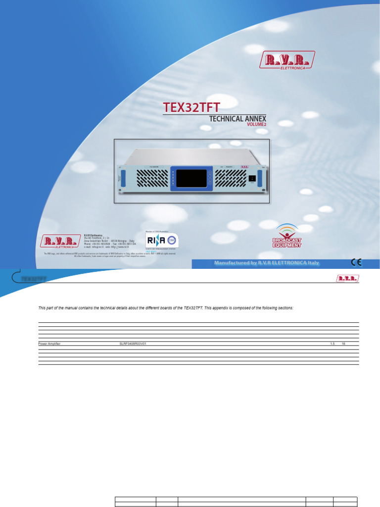 Tex 32 TFT | PDF