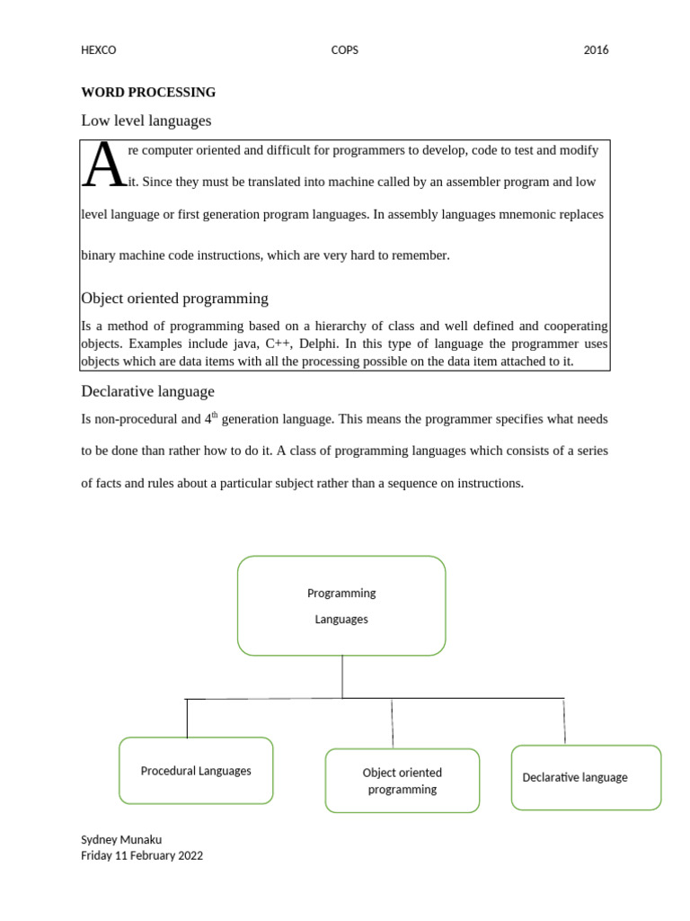 TEST Programming | PDF