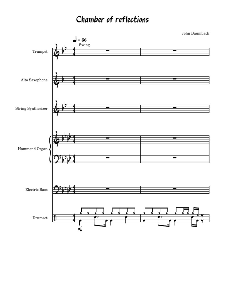 Chamber of reflections-Score_and_Parts | PDF