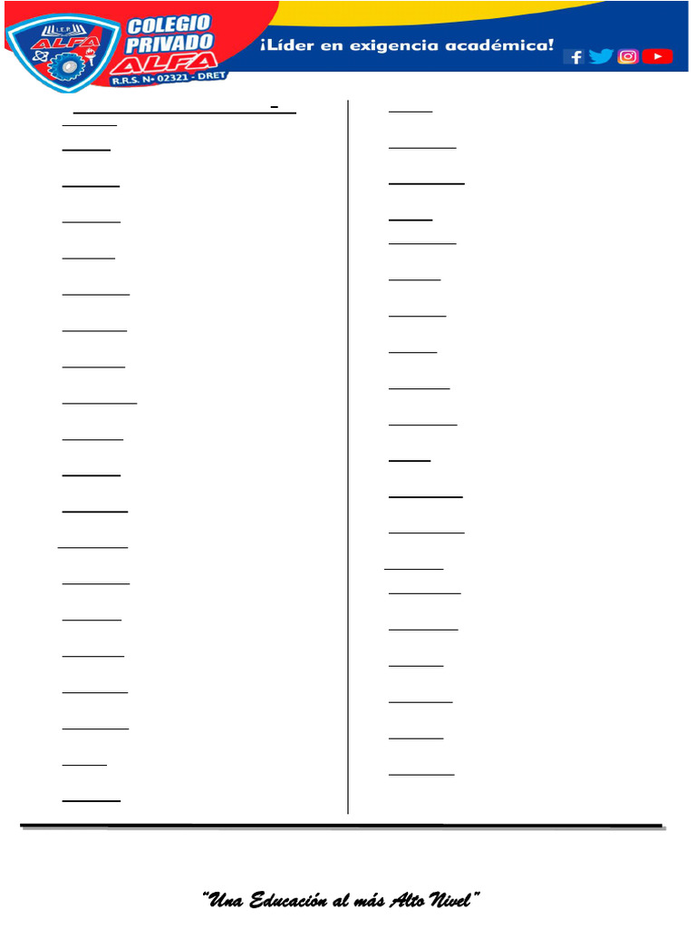 Banco de Sinonimos Universidad de Tumbes - Alfa | PDF