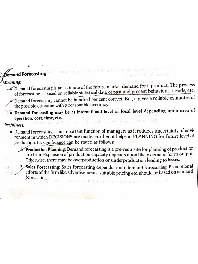 Demand Forecasting | PDF