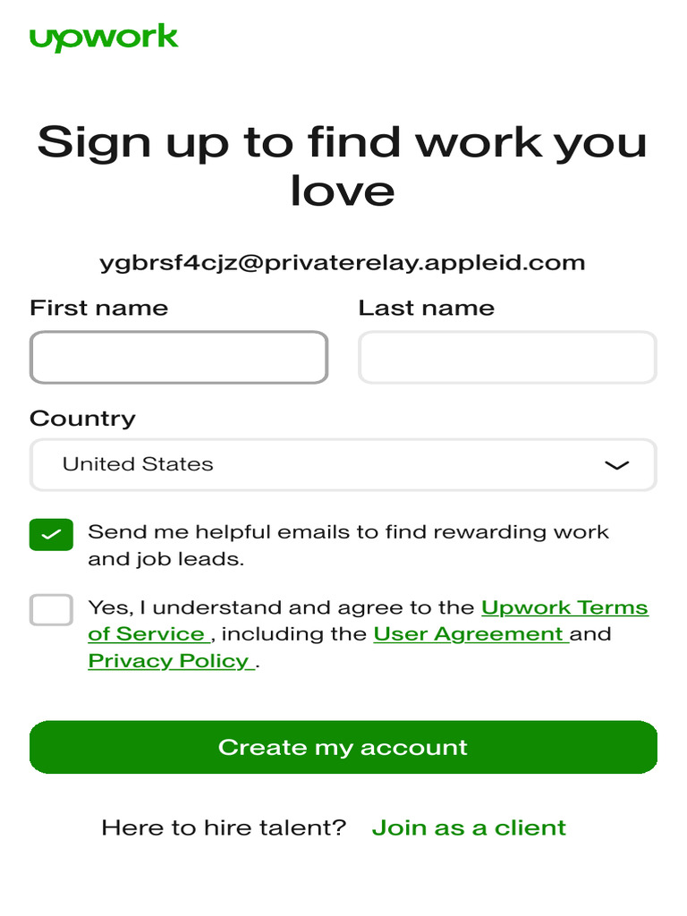 Sign Up For Upwork Client & Freelancer Accounts | PDF
