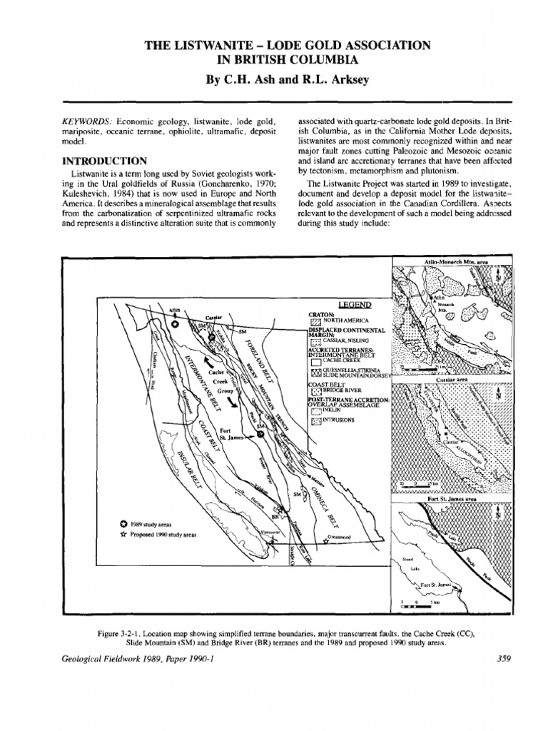 Ash 1989 Paper Liswanite | PDF | Rock (Geology) | Rocks