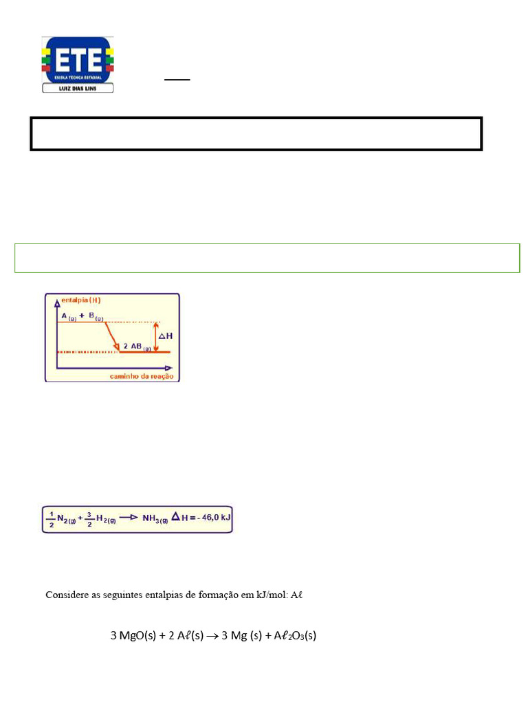 Ficha termoquimica | PDF
