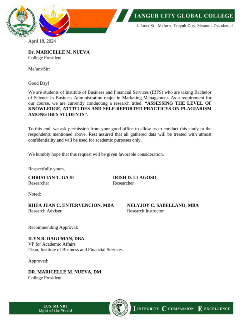 LETTER TO THE MANAGEMENT | PDF