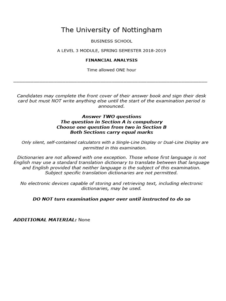 Exam Paper | PDF