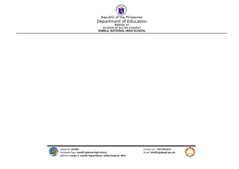 DepEd Header-School Landscape A4 | PDF