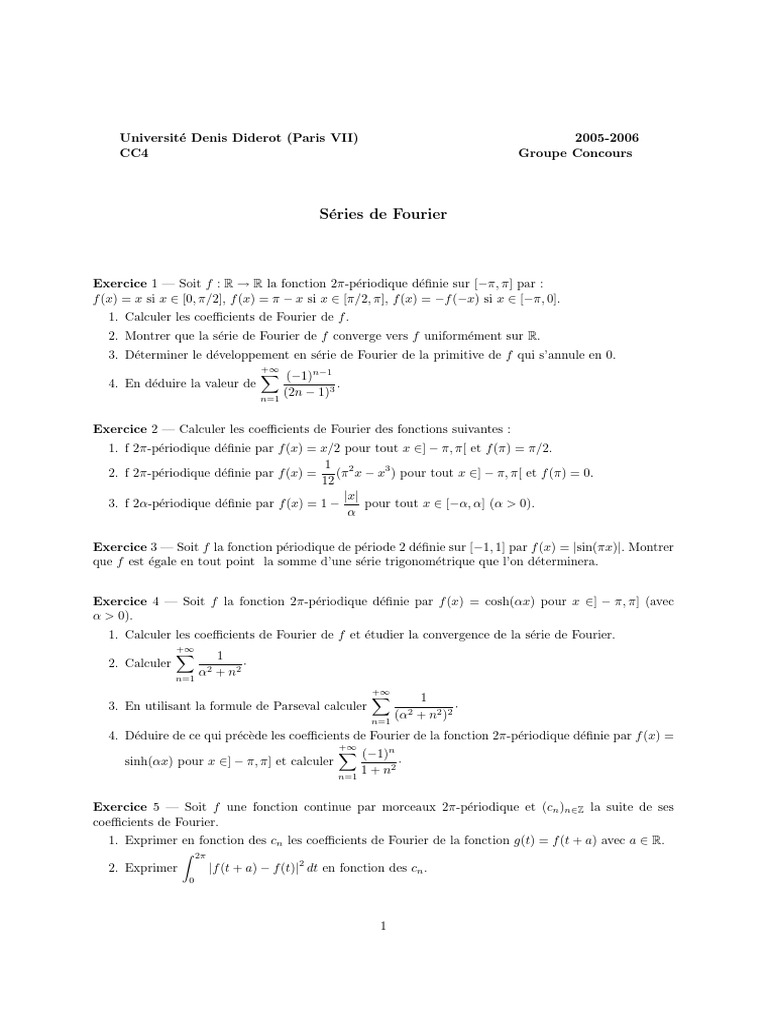 TD05 06 13fourier | PDF