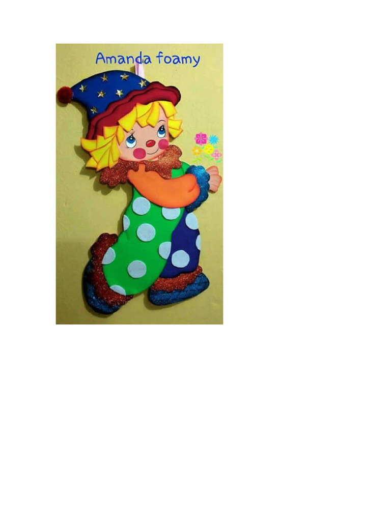 Molde de Payaso en Foamy para Portada 2024 | PDF