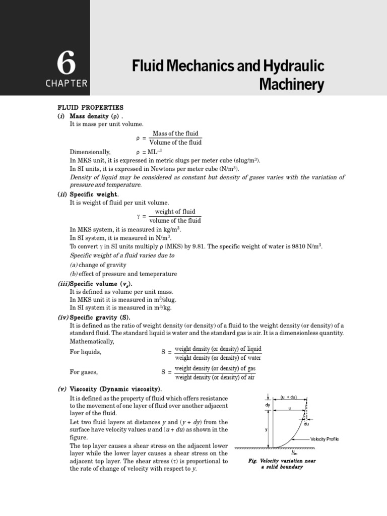 Fluids Mechanic & Hydraulic | PDF