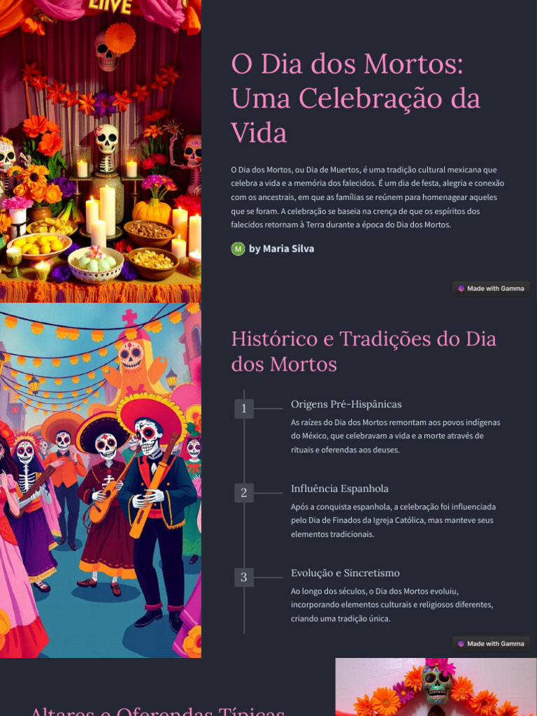 O Dia Dos Mortos Uma Celebracao Da Vida | PDF