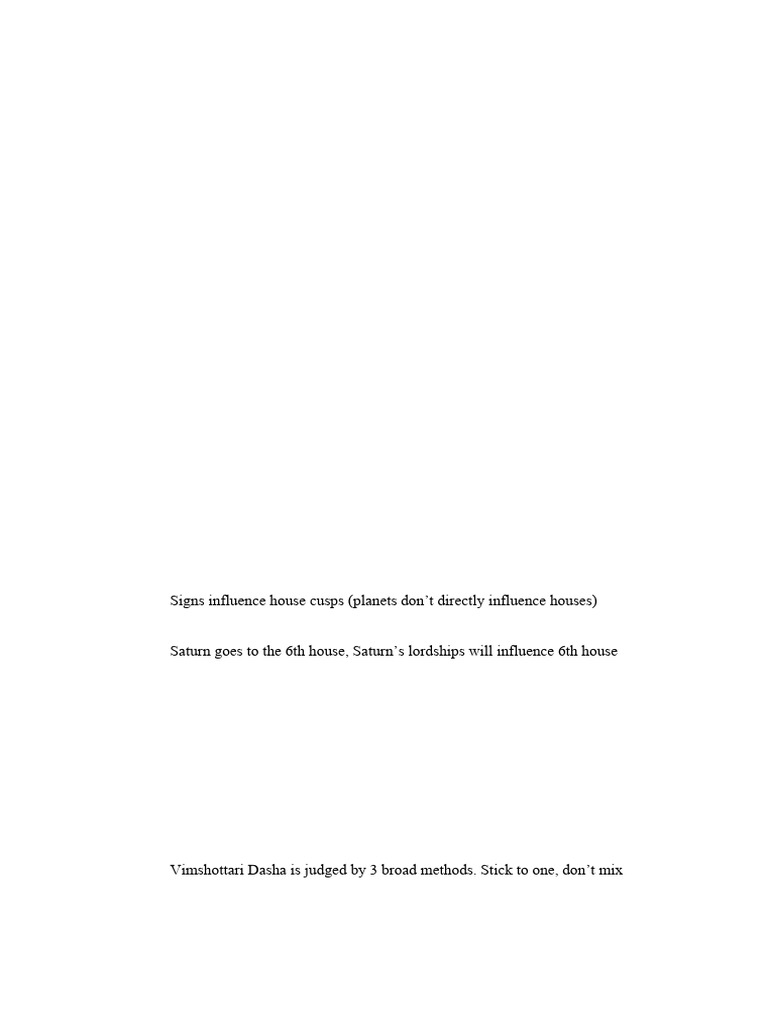 Bhava Chart Usage | PDF