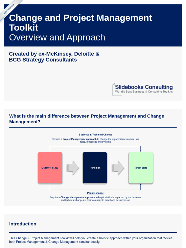 Change & Project Management Toolkit | PDF | Change Management | Project ...