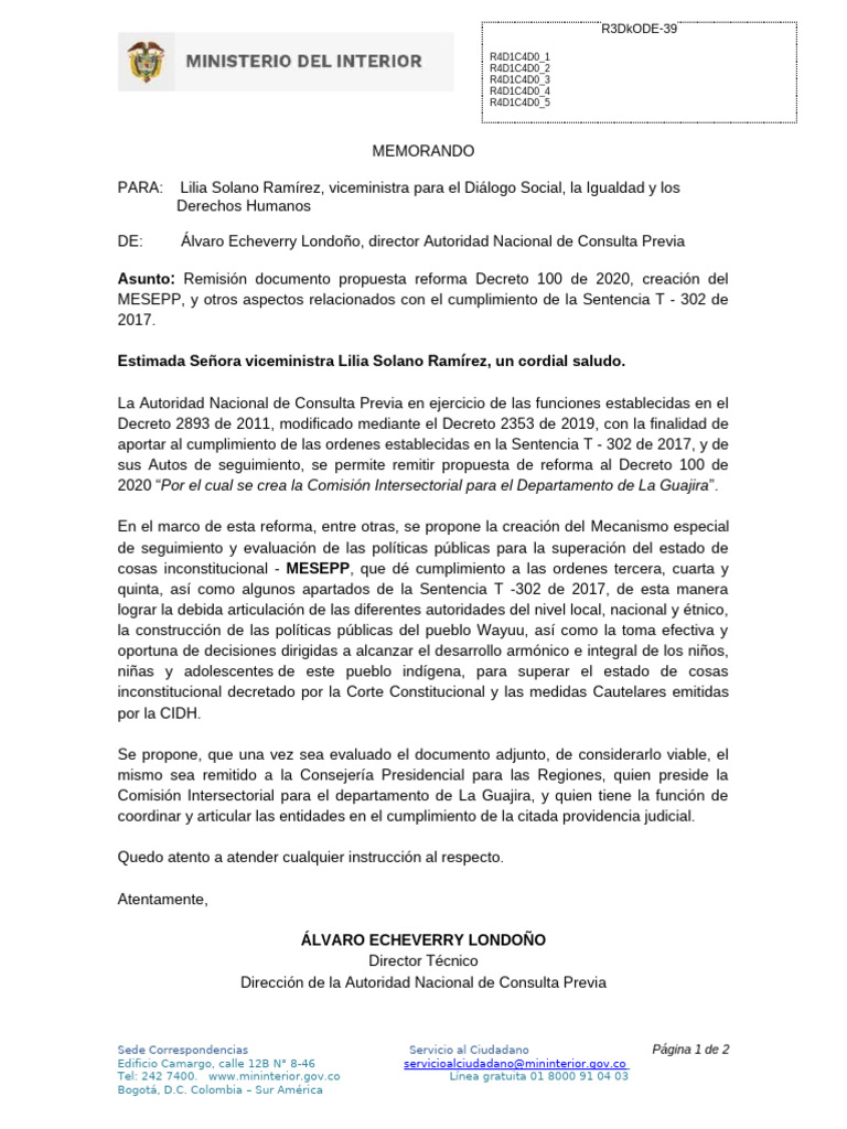 Memorando 3333 | PDF