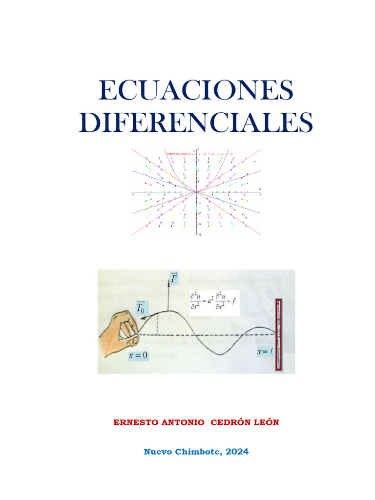 A Ecuaciones Diferenciales Ordinarias 2024 II | PDF | Ecuaciones | Derivado