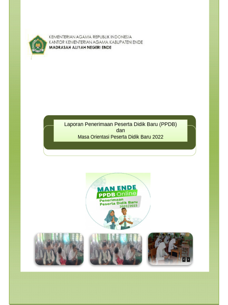 Laporan PPDB 2022 | PDF