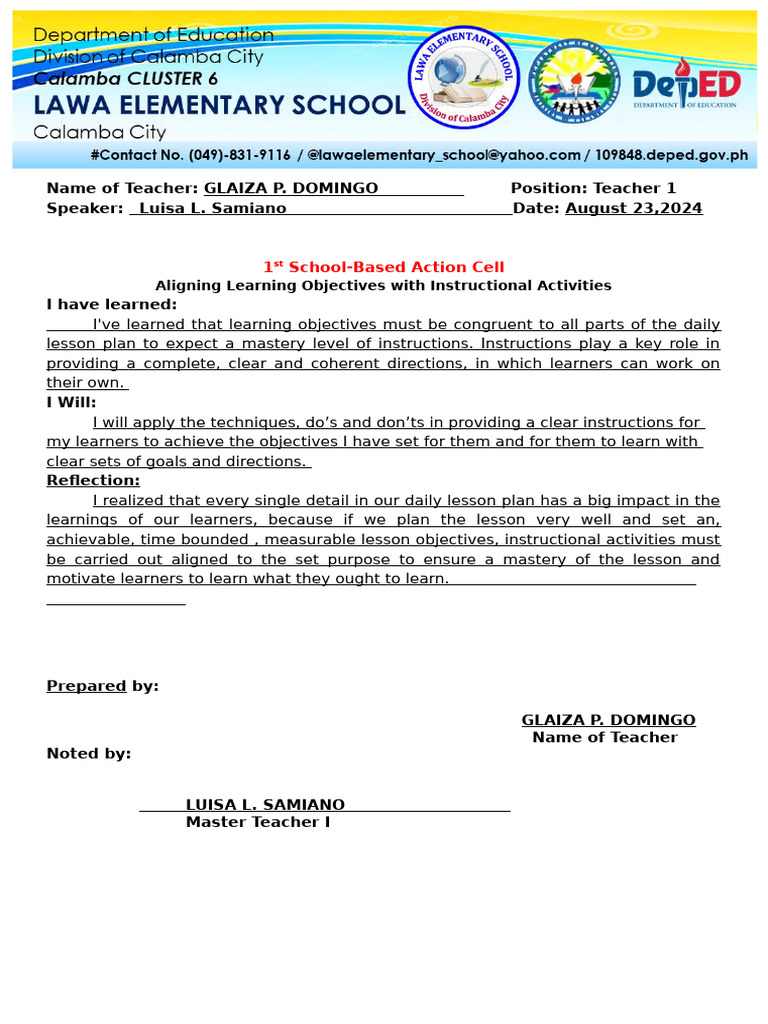 Reflection About 1st Slac | PDF