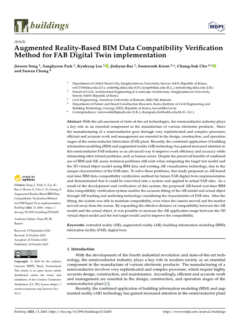 Augmented Reality-Based BIM Data Compatibility Ver | PDF