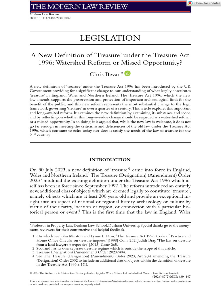 Modern Law Review | PDF