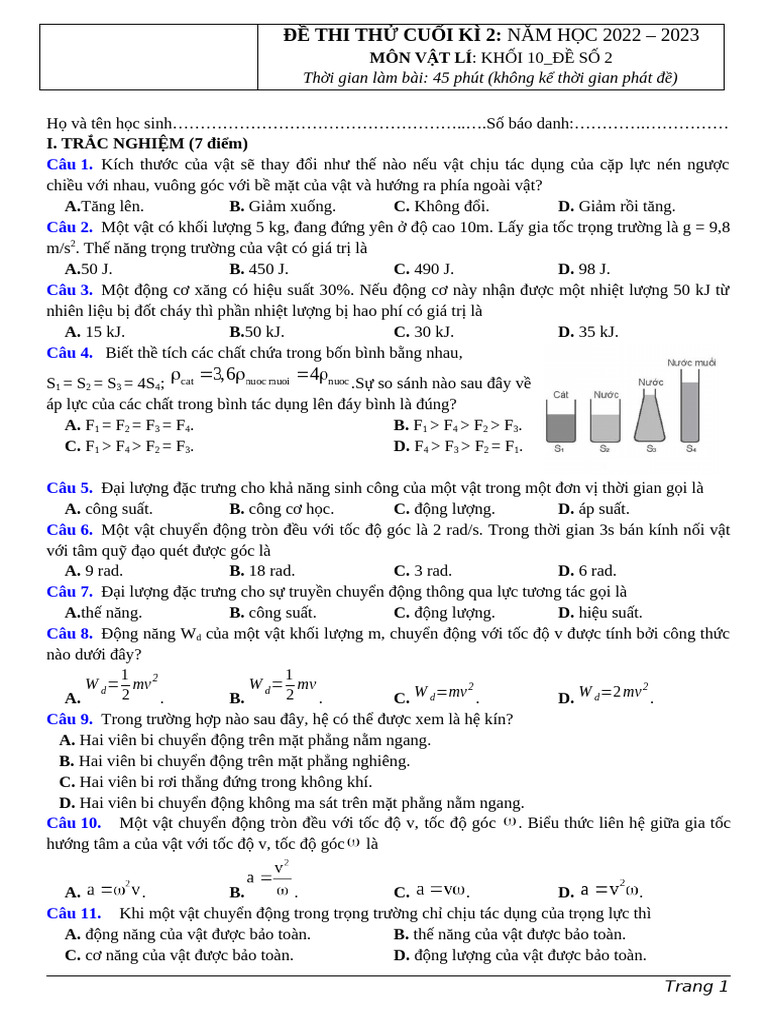 2. ĐỀ SỐ 2 - hs | PDF