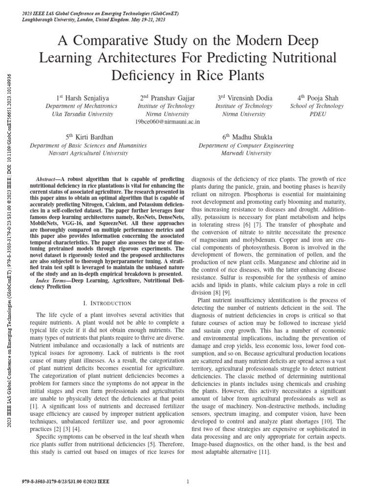 A Comparative Study on the Modern Deep Learning Architectures for Predicting Nutritional ...