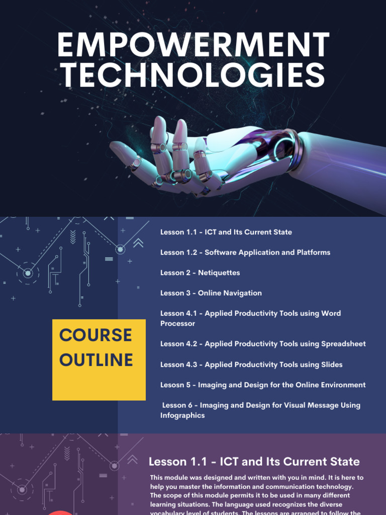 Lesson 1 Empo. Tech | PDF