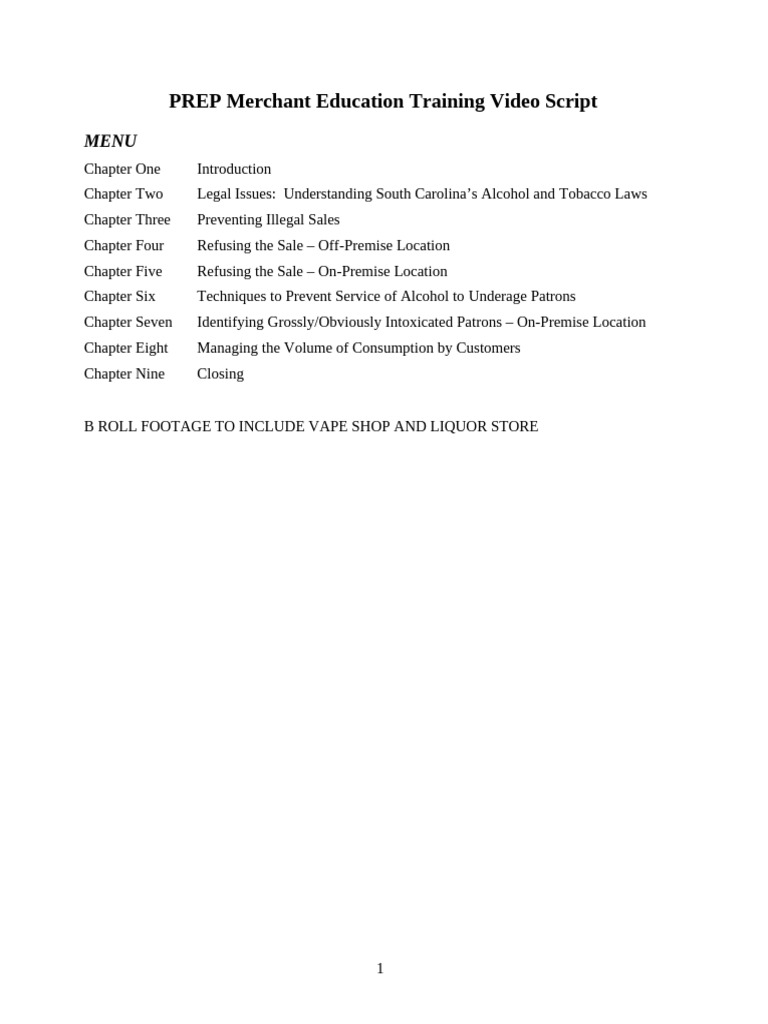 PREP Video Scripts 2022 FINAL | PDF | Identity Document | Finance & Money Management