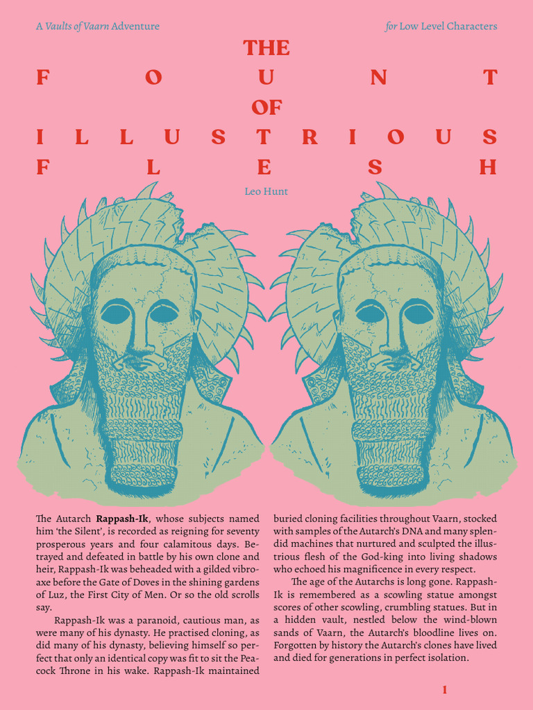 Vaults of Vaarn The Adventures Fount of Illustrious Flesh V 1 0 | PDF