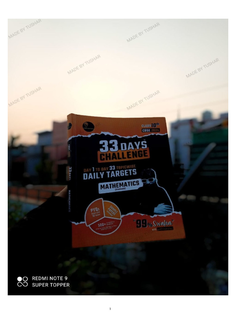 Padhle Akshay Maths 33 Days Challenge | PDF