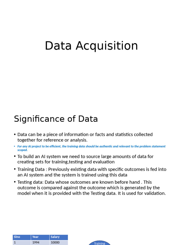 Data Acquisition | PDF