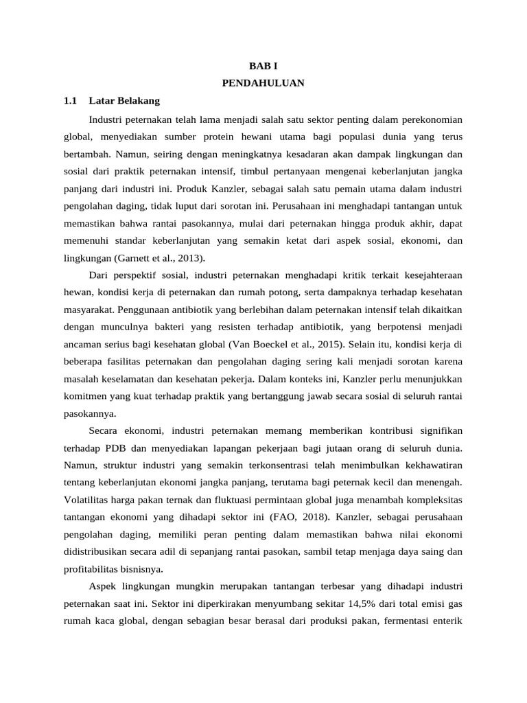 Bab I Pendahuluan 1.1 Latar Belakang | PDF