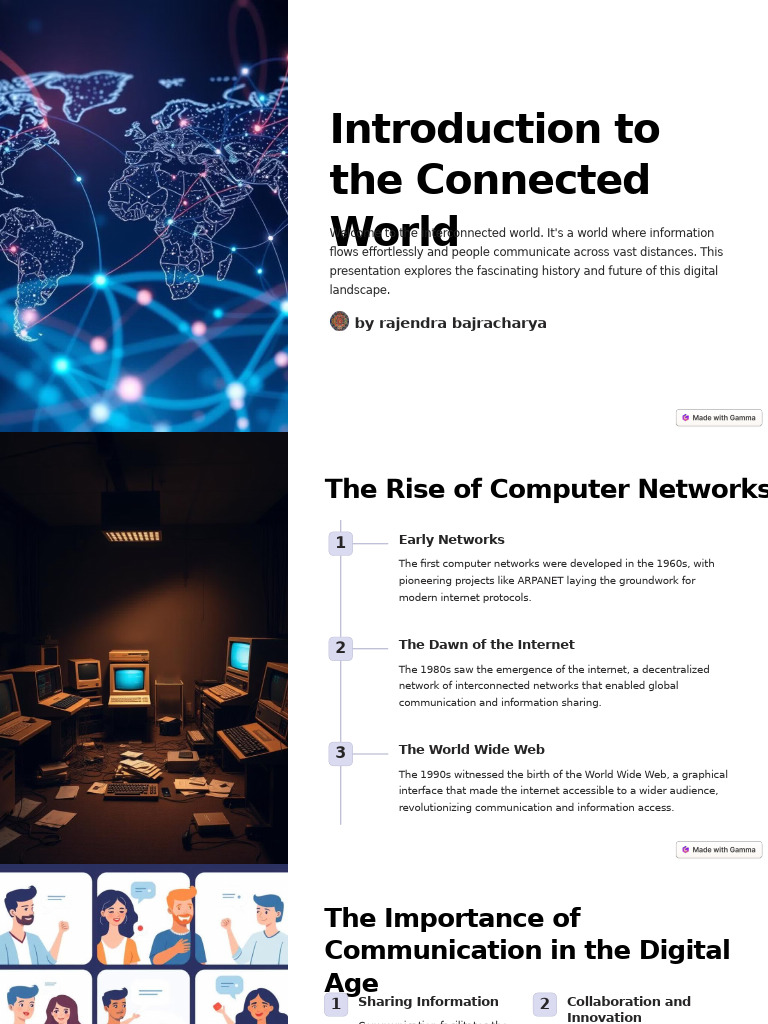 Introduction To The Connected World | PDF | Computer Network | Internet