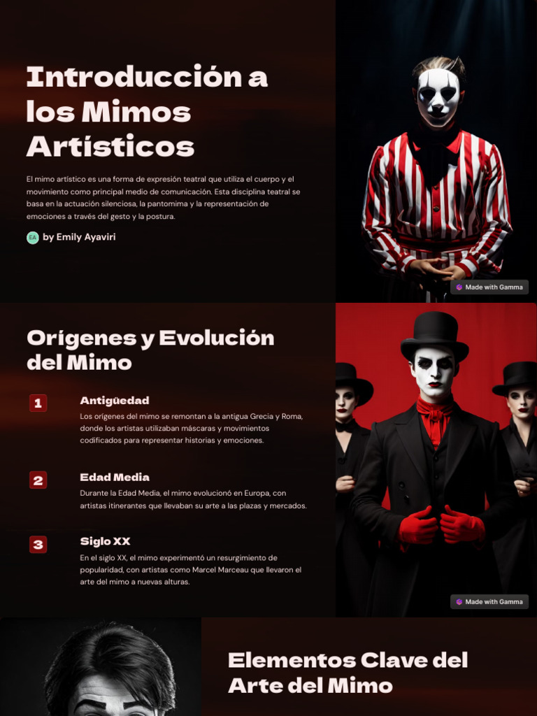 Introduccion-a-los-Mimos-Artisticos | PDF